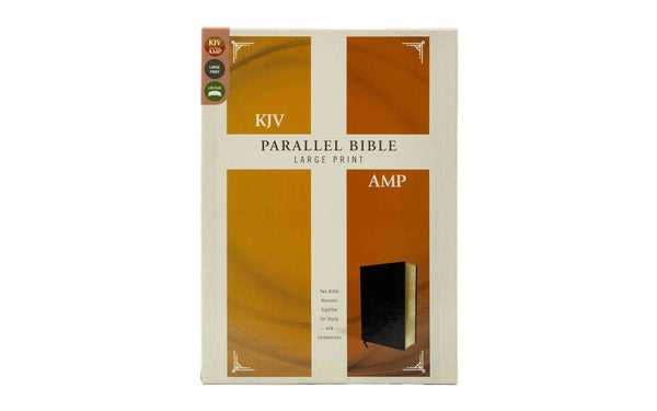 KJV Amplified Parallel Bible Red Letter Edition: Large Print, Black ...
