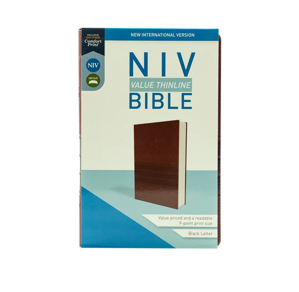 NIV Value Thinline Bible, Leathersoft, Burgundy, Comfort Print – BibleStore
