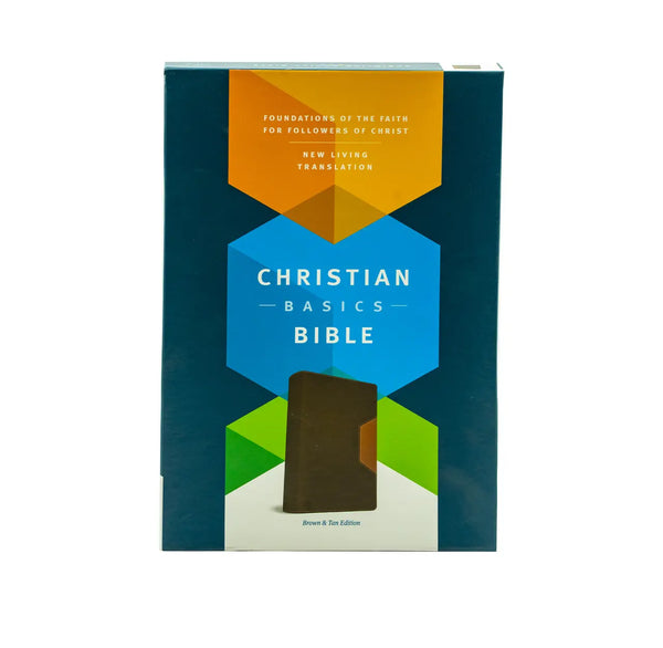 NLT CHRISTIAN BASICS BIBLE BROWN/TAN LS – BibleStore