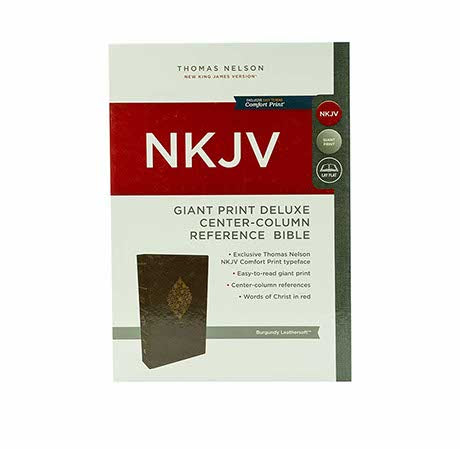 NKJV Giant Print Deluxe Center-Column Reference Bible – BibleStore
