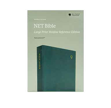 NET Bible: Large Print Thinline Reference Teal – BibleStore