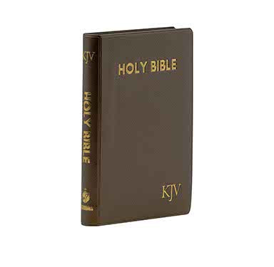KJV Compact Pearl vinyl Indexed Brown – BibleStore